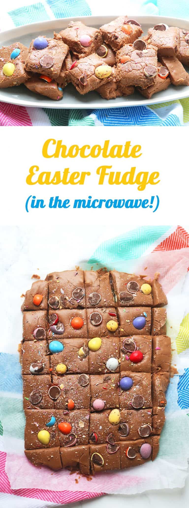 Microwave Easter Fudge - Supper in the Suburbs