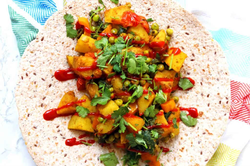 Bombay Potato Wrap - Supper in the Suburbs