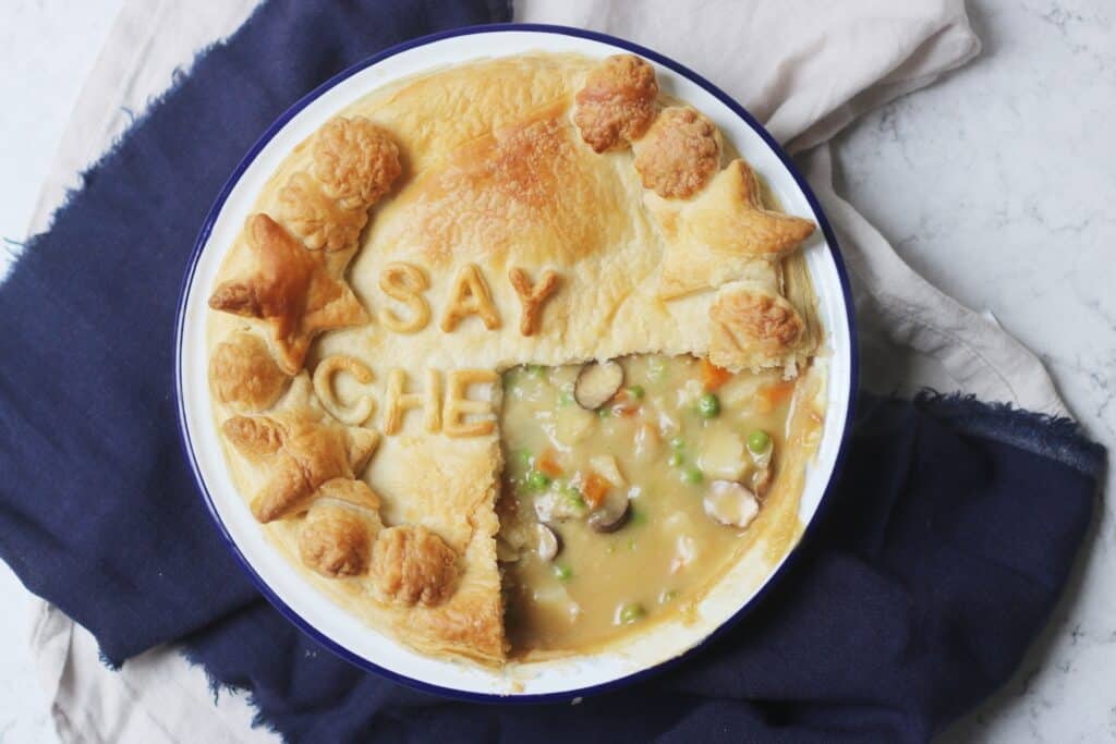 Vegan Cheesy Vegetable Pie - Supper in the Suburbs