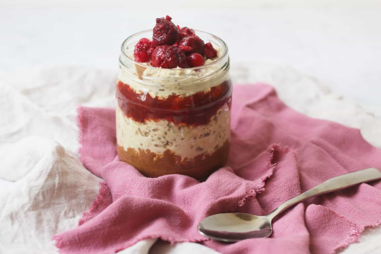 Vegan Cherry and Almond Chia Pudding - Supper in the Suburbs