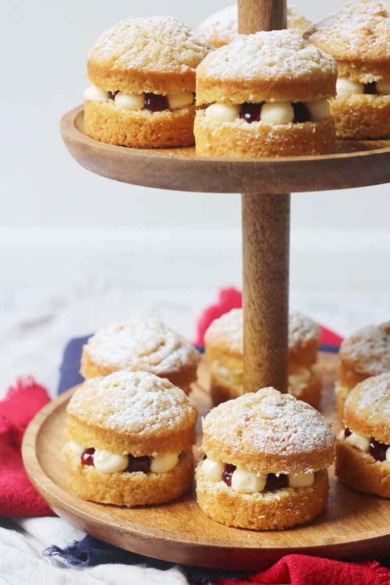 Vegan Mini Victoria Sponge Cakes - Supper in the Suburbs