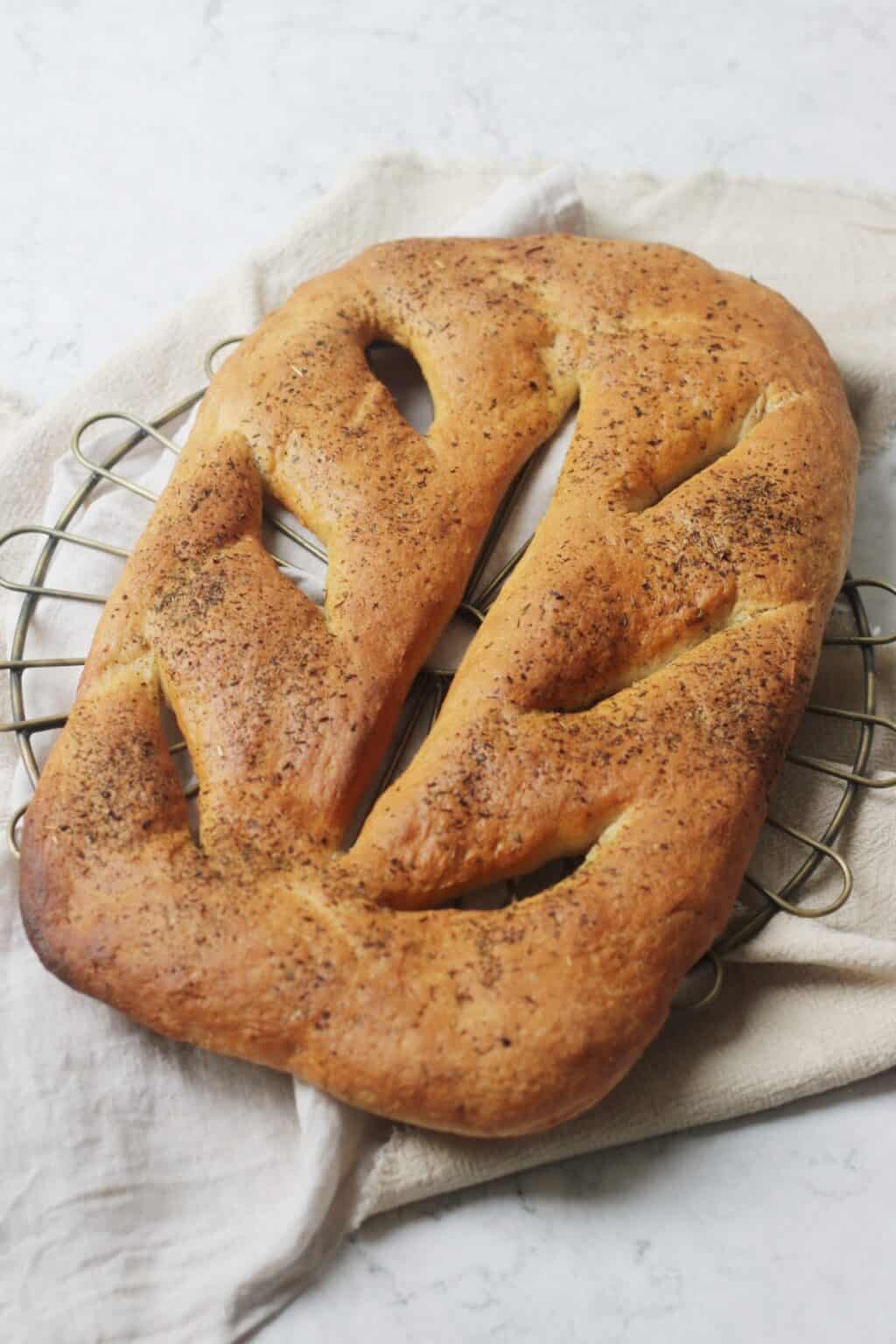 Herby fougasse - Supper in the Suburbs