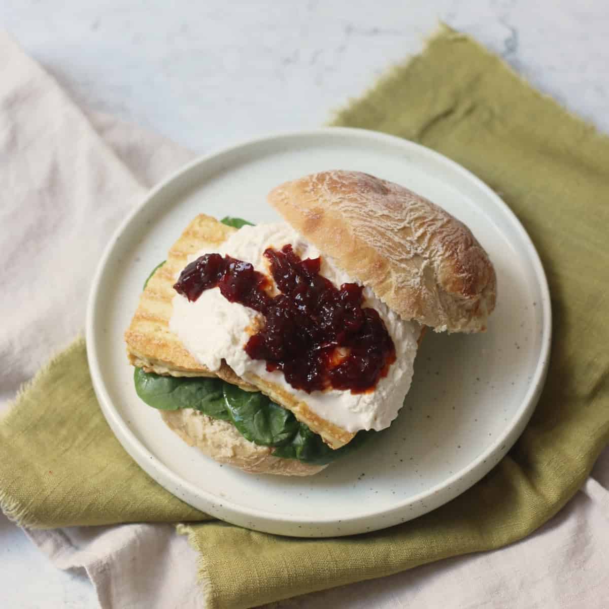 Vegan Cheese and Chilli Jam Sandwich - Supper in the Suburbs