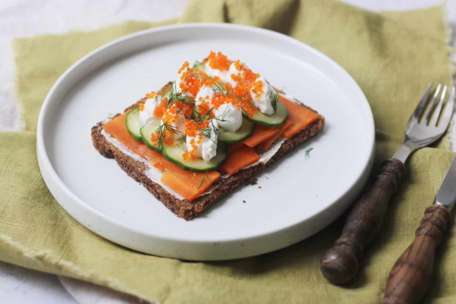 Vegan Smoked "Salmon" Smørrebrød - Supper in the Suburbs