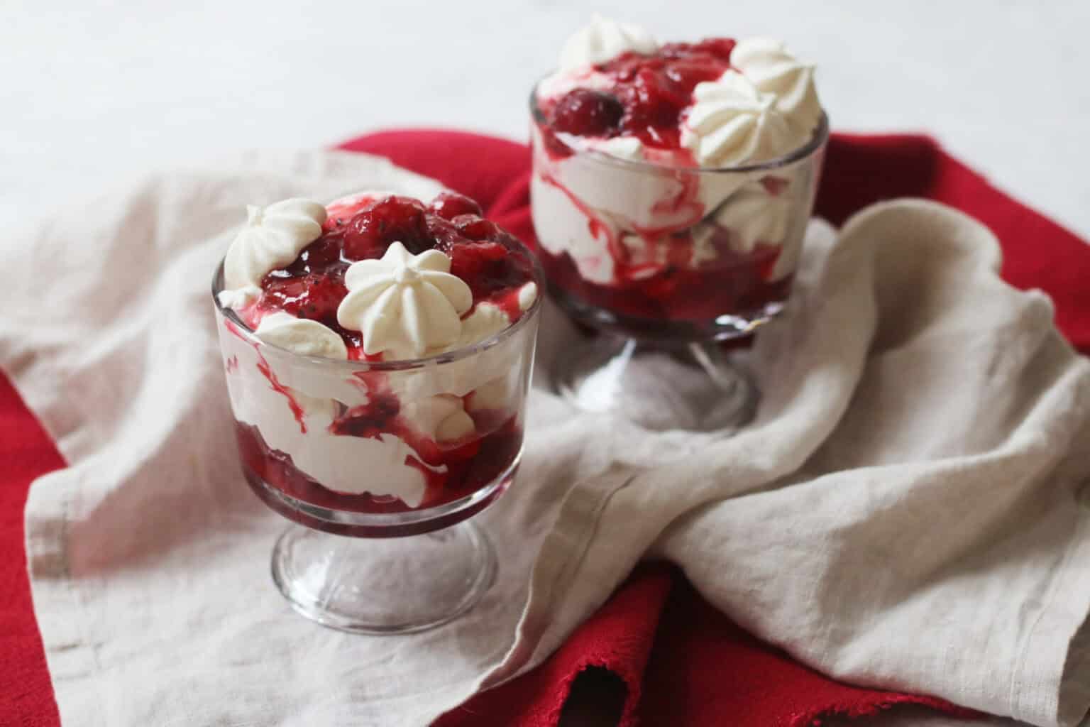 Vegan Gooseberry and Strawberry Eton Mess - Supper in the Suburbs