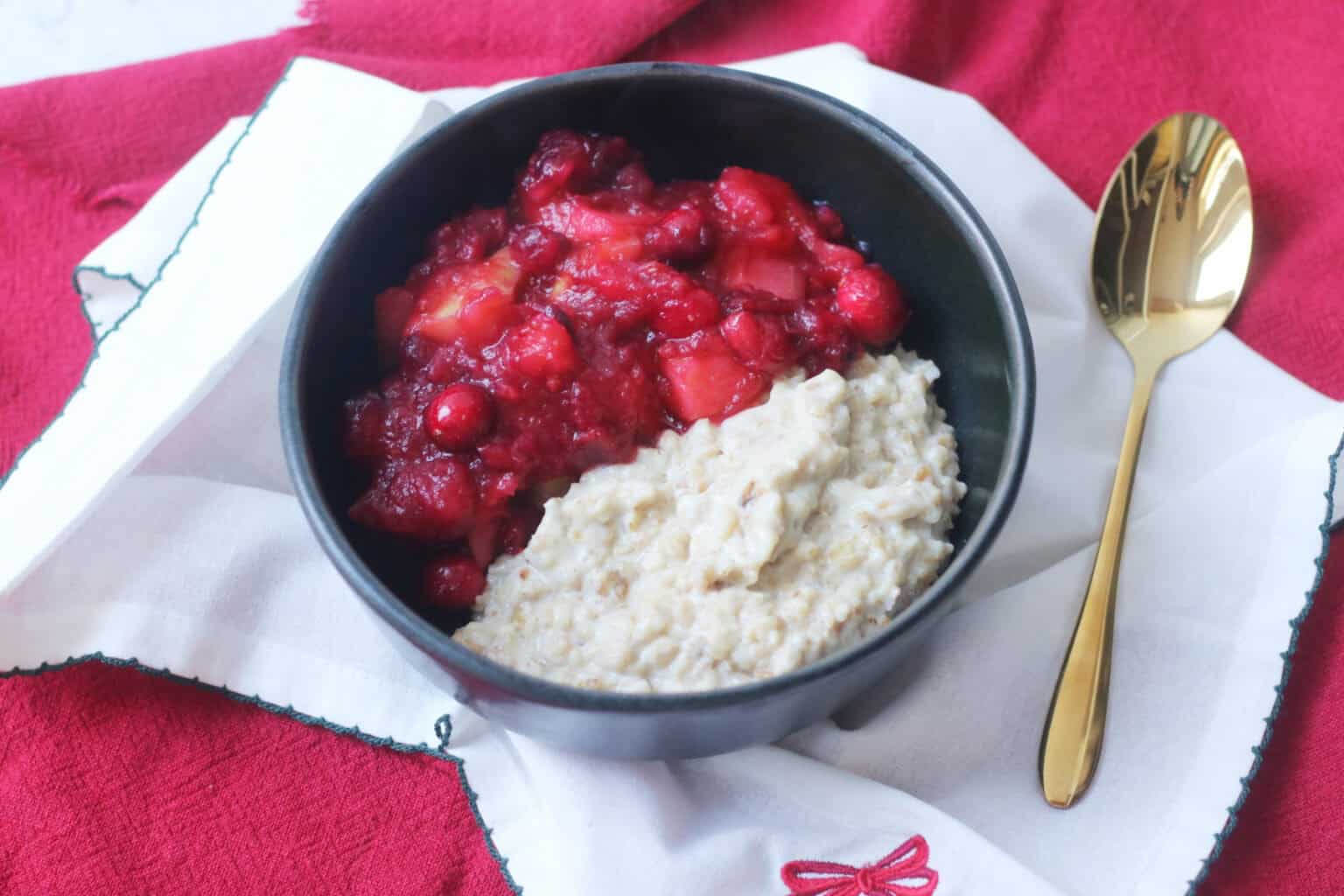 Cranberry and Apple Porridge - Supper in the Suburbs